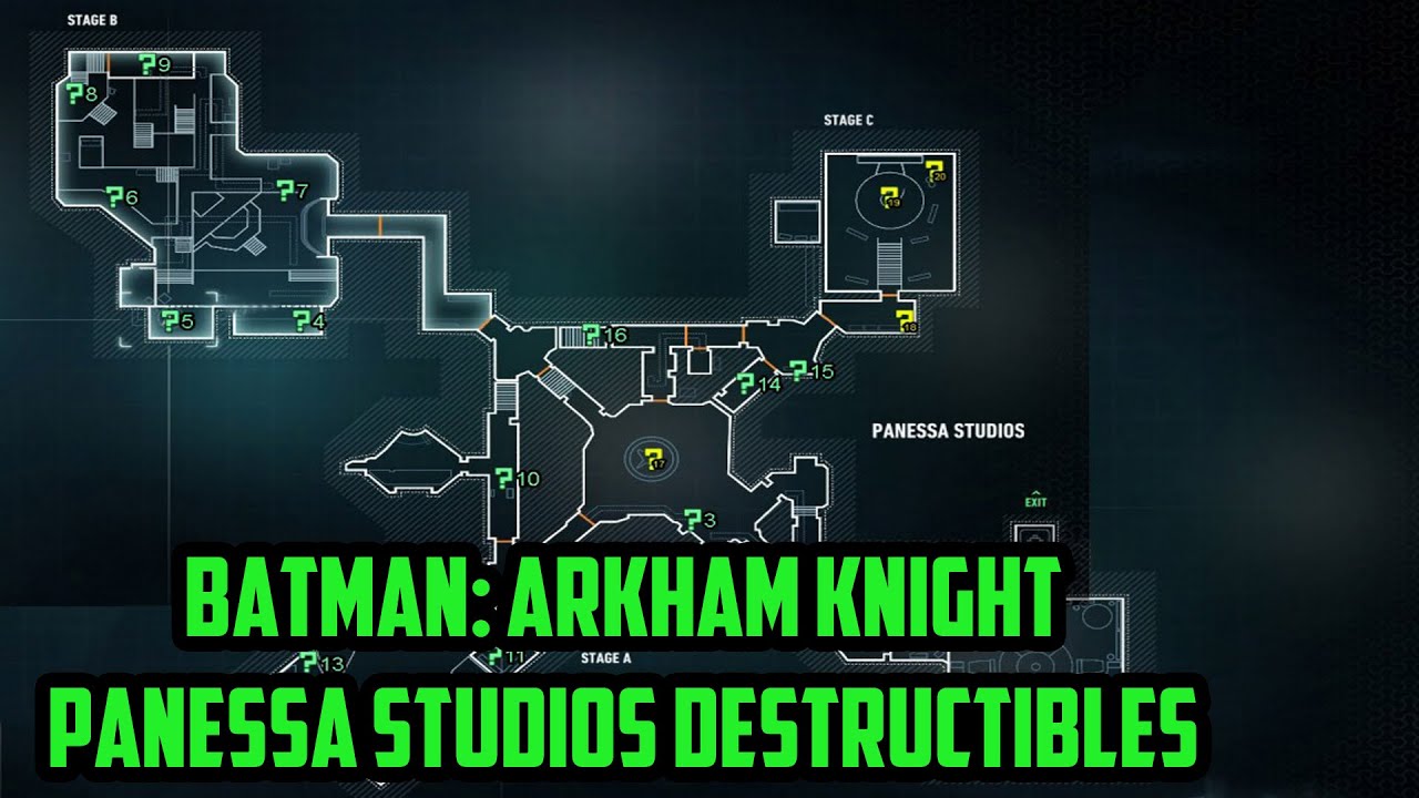 Batman: Arkham Knight - Panessa Studio Destructibles #batman - YouTube
