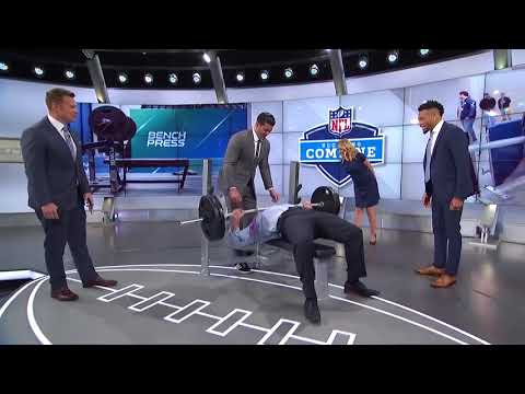 NFL Combine 45 Reps At 225lbs Bench Press | New Goal 50 for 2018
