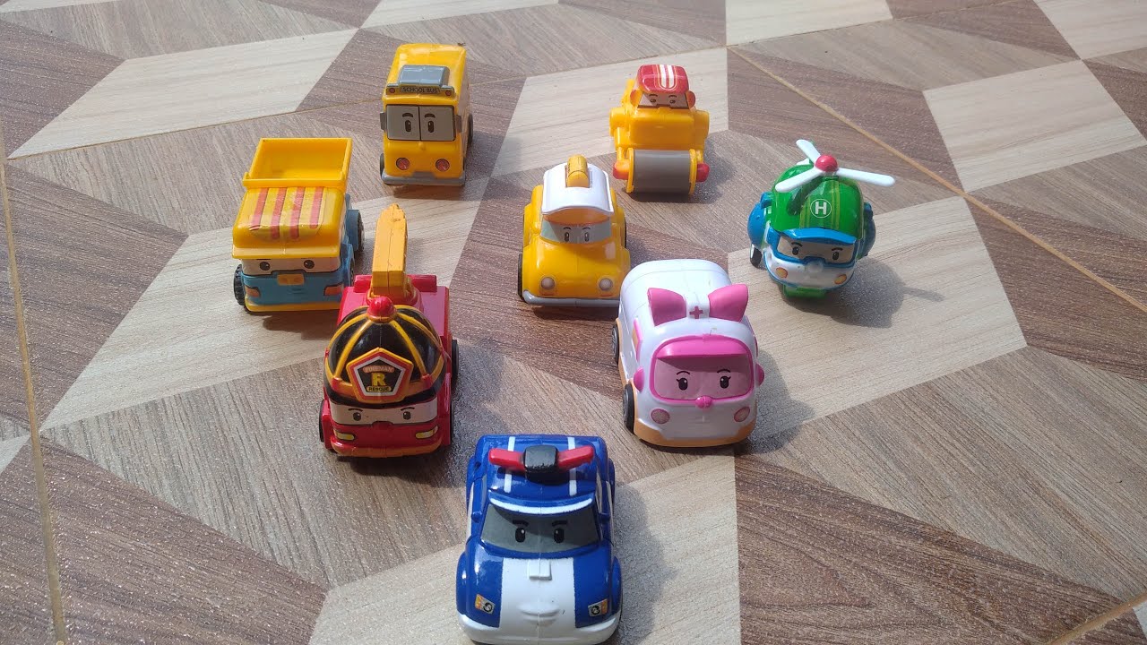 Robocar poli || Bermain dan mengenal karakter Robocar poli || Poli ...