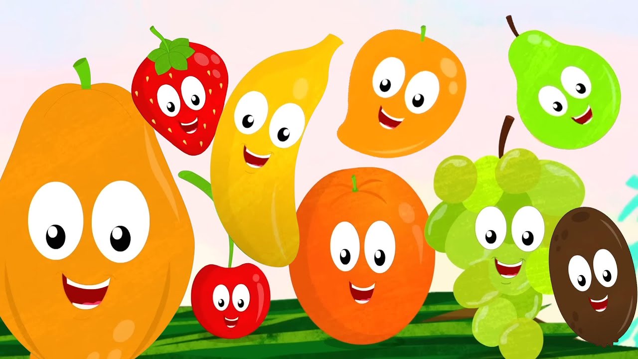 Ten Little Fruits, Counting Song and Educational Videos for Kids - YouTube