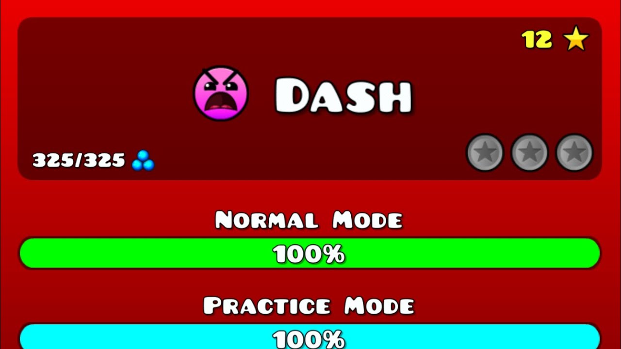 Geometry Dash 2.2 Level: Dash 100% - YouTube
