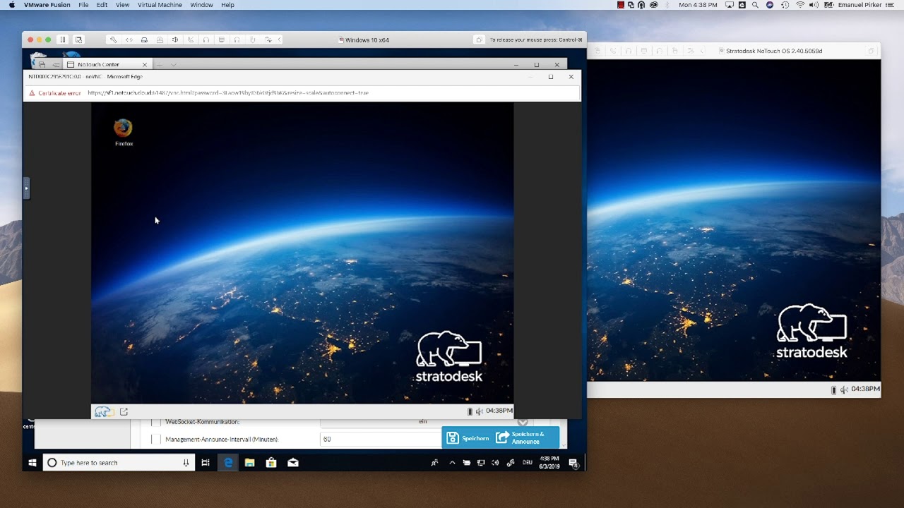 DEMO - Stratodesk NoTouch Shadowing using HTML5 - YouTube