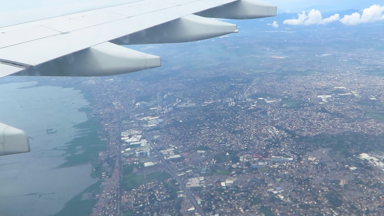 Aerial view near NAIA airport Phiippines during landing. - YouTube