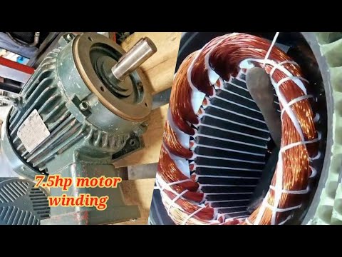 How To Winding 3 Phase Motor/7.5hp MOTOR Winding Connection_ electrical ...