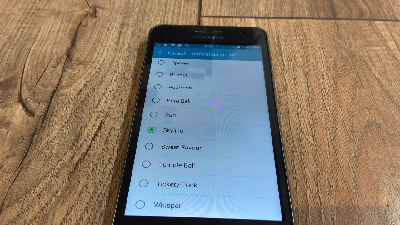 Samsung Skyline Notification Sound - YouTube