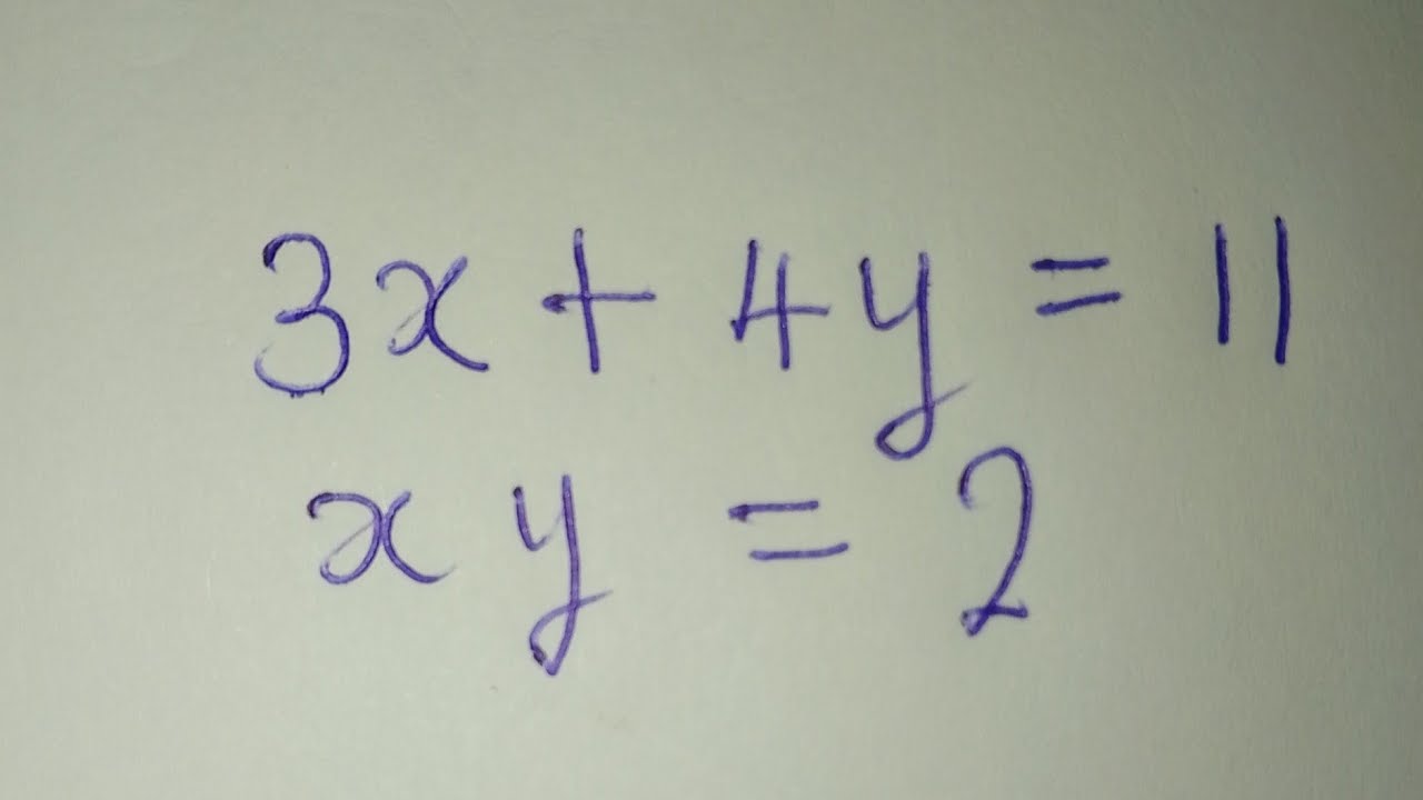 Quadratic linear and simulation equation | Olympiad Mathematics - YouTube