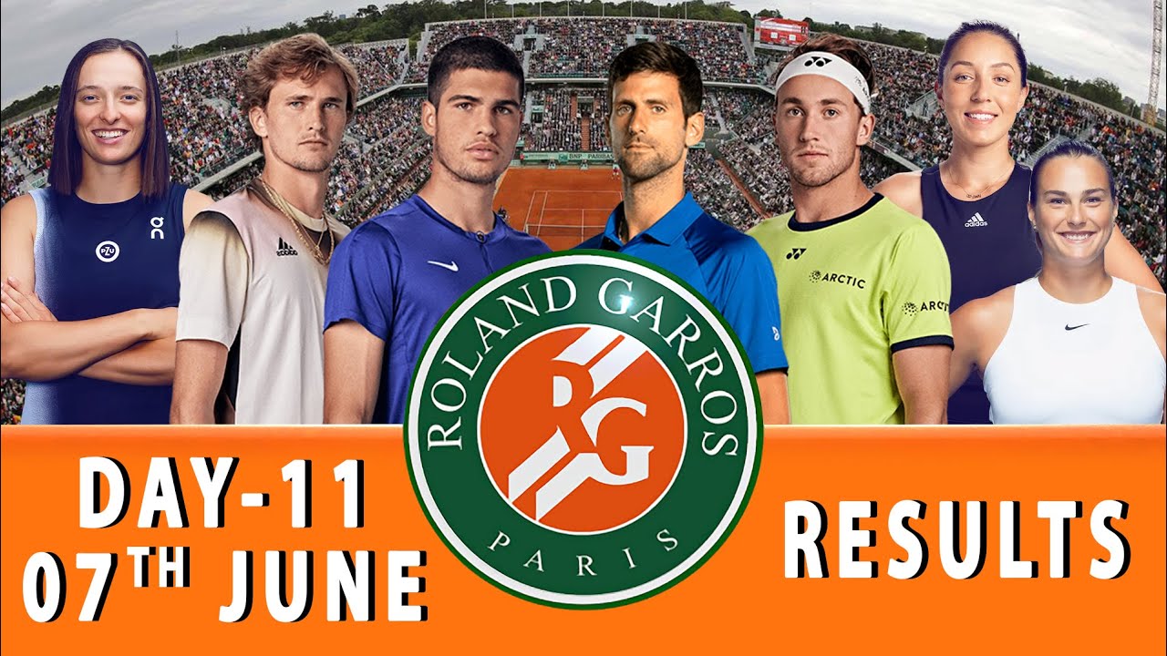 FRENCH OPEN RESULTS AND UPCOMING MATCHES | DAY 12TH AND DAY 13TH ...