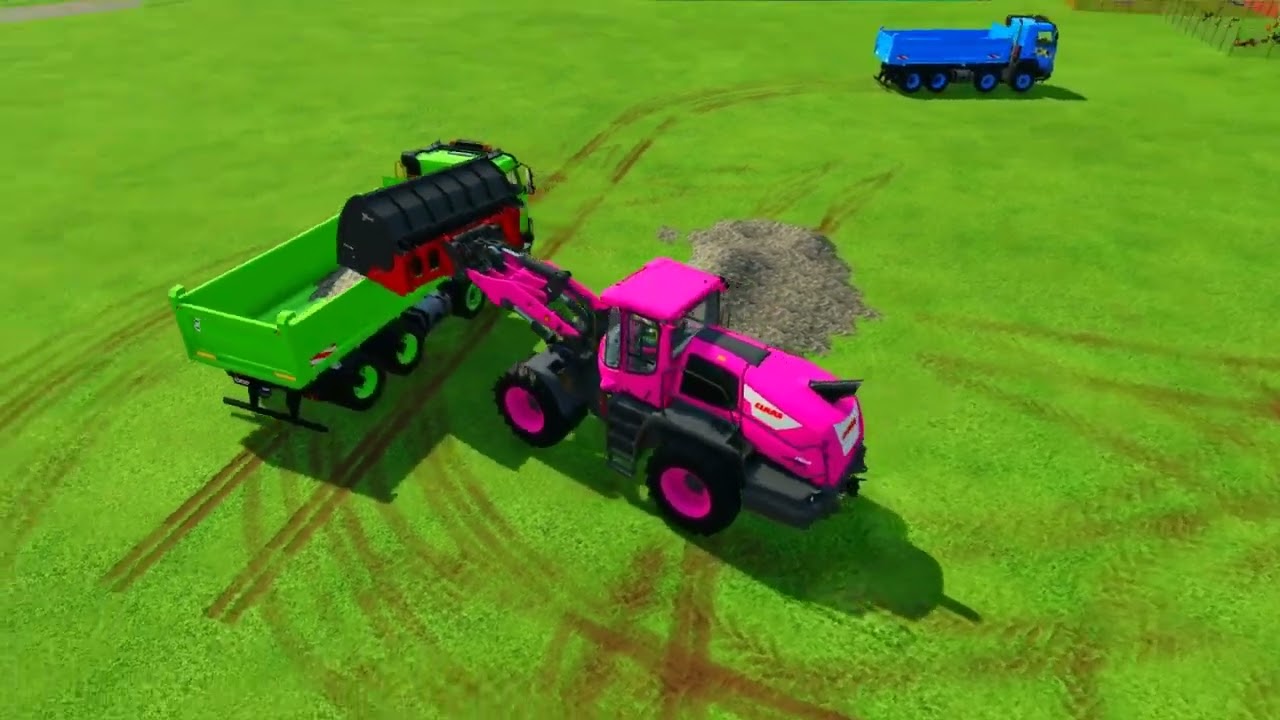 LOAD VOLVO TRUCKS WITH STONE AND SAND - Farming Simulator 22 - YouTube