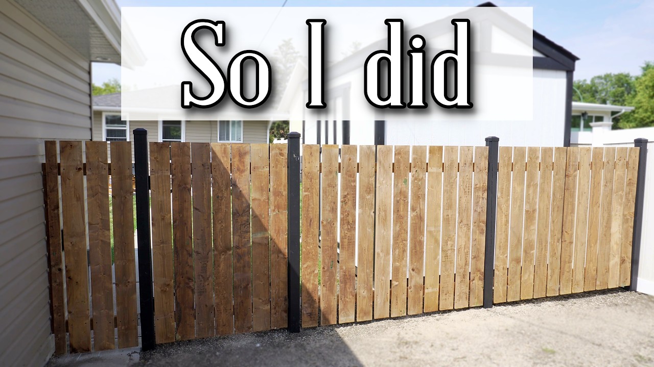 I needed to build a new, simple fence // How to and tips - YouTube
