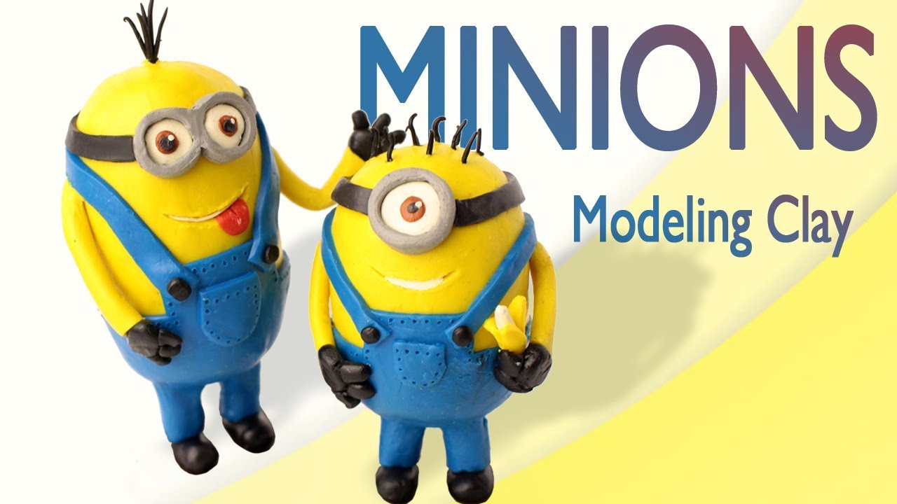 How To Make Minion in POLYMER CLAY - Polymer Clay Tutorial - YouTube