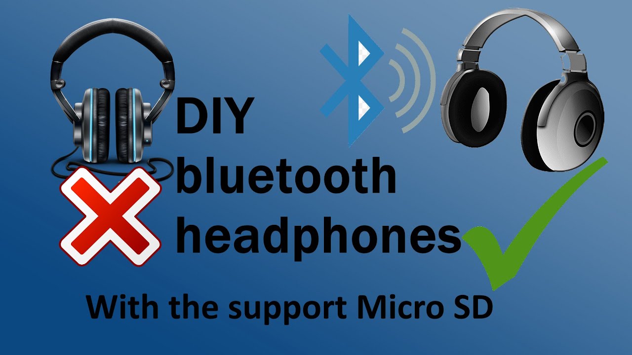 DIY Bluetooth Headphones module - How To Make Homemade Bluetooth ...