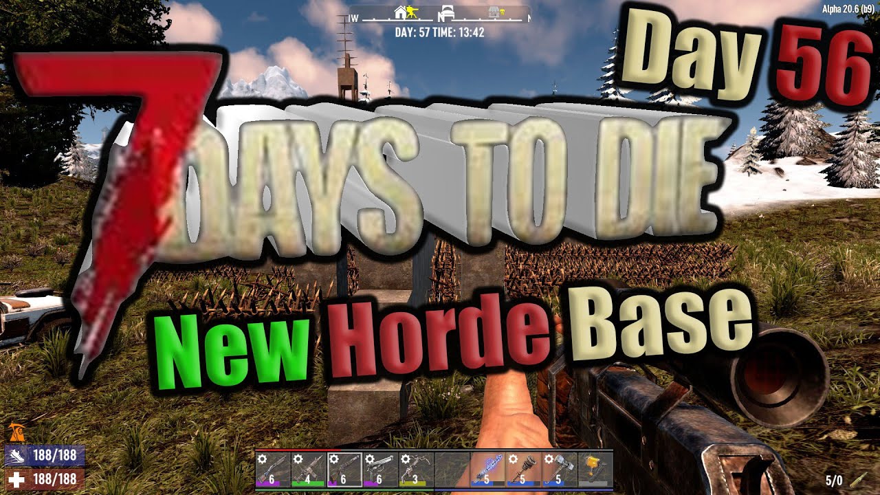 My NEW Horde base in 7 Days to Die! Tour and horde defense! | 7 Days to Die Gameplay - YouTube