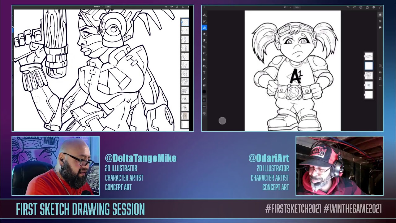 Half-Time Sketching Session on Freestyle Fridays Behance! - YouTube