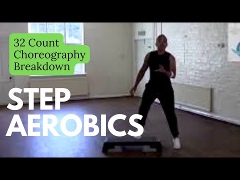 Step Aerobics Choreography #02 | 32 Count Advanced Step Breakdown (4 ...