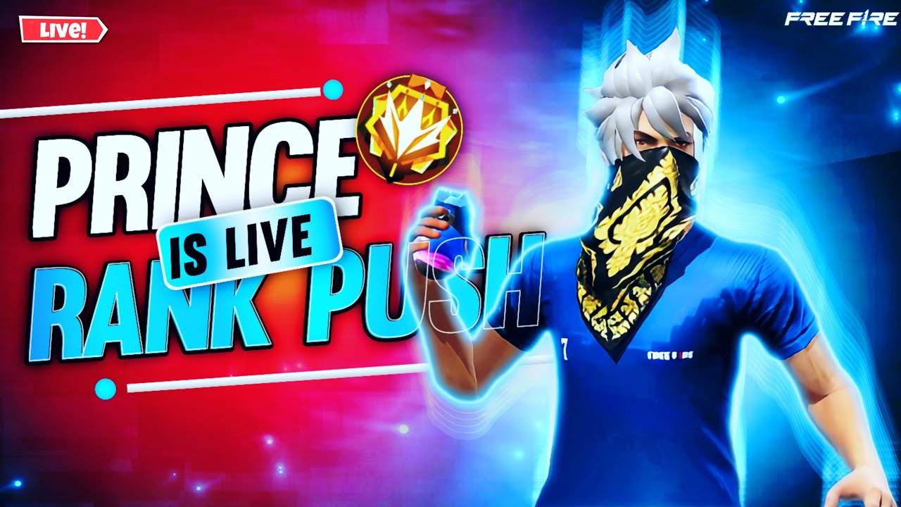 free fire rank pushing with PRINCE Gamer is live🛑 - YouTube
