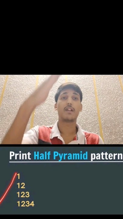 c++ half pyramid pattern in C ++ 😱#motivation #viral - YouTube