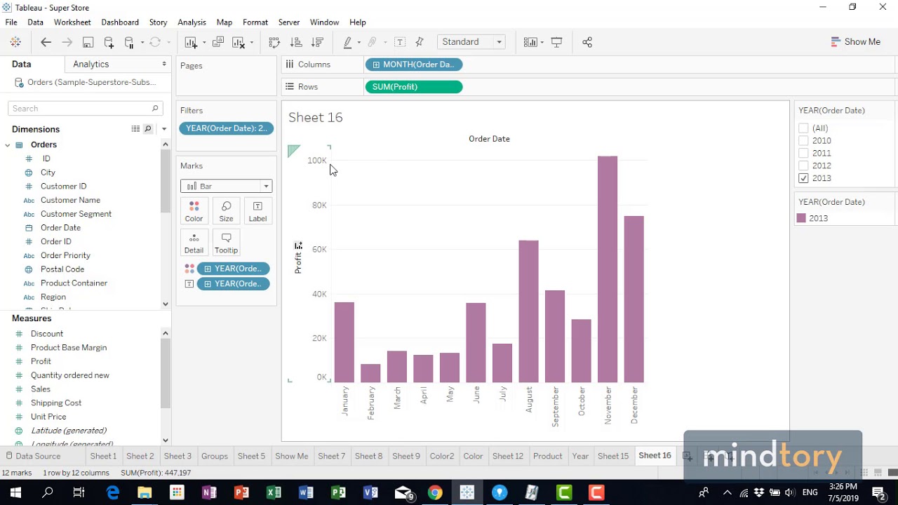 020 Tableau [Data Visualization] - Other Marks (Arabic بالعربي) - YouTube