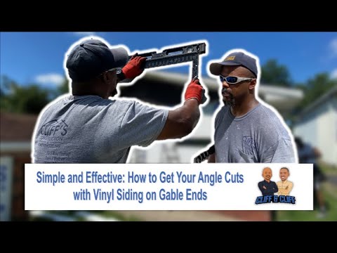 Simple and Effective: How to Get Your Angle Cuts with Vinyl Siding on ...