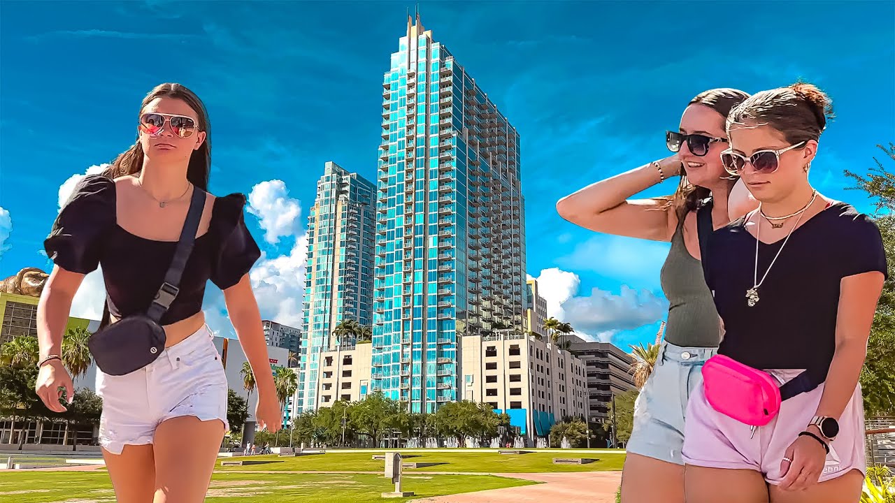 TAMPA FLORIDA 4K HDR Downtown Walking Tour - YouTube
