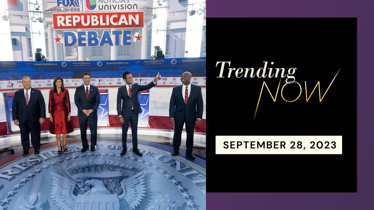 Republican candidates target front-runner Trump in presidential debate ...