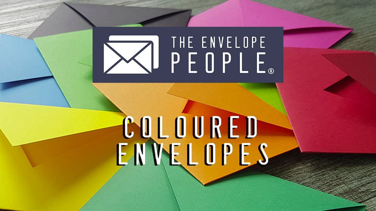 Coloured Envelopes - The Envelope People - YouTube