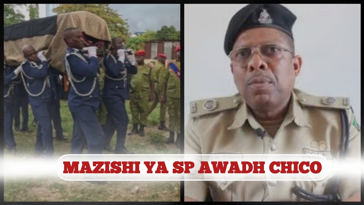 MAZISHI YA SP AWADH CHICO MKUU WA POLISI CHANIKA KWENYE MAKABURI YA ...
