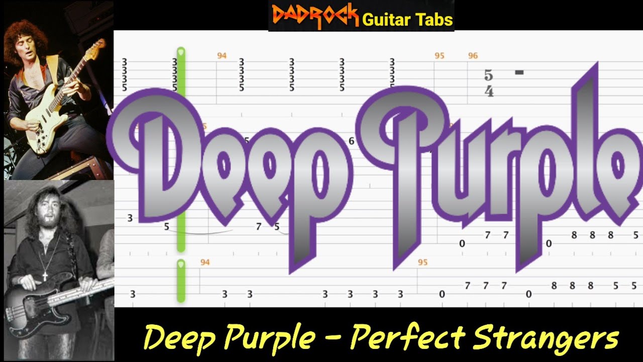 Perfect Strangers - Deep Purple - Guitar + Bass TABS Lesson - YouTube