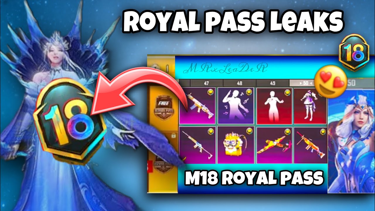 M18 ROYAL PASS 1 TO 50 RP REWARDS | 2 FREE MYTHICS IN ROYAL PASS ...