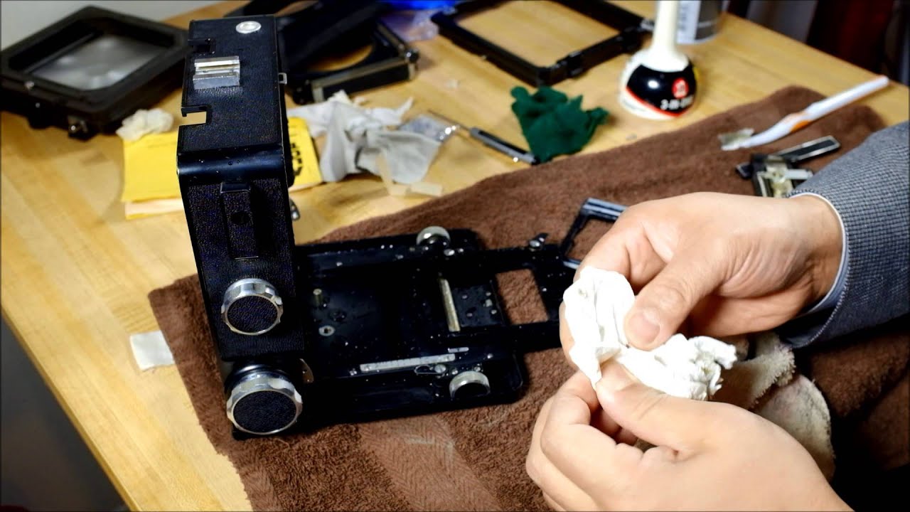 "That Old Camera!" How to Wash Your Camera with Water? Wista 4x5 - YouTube
