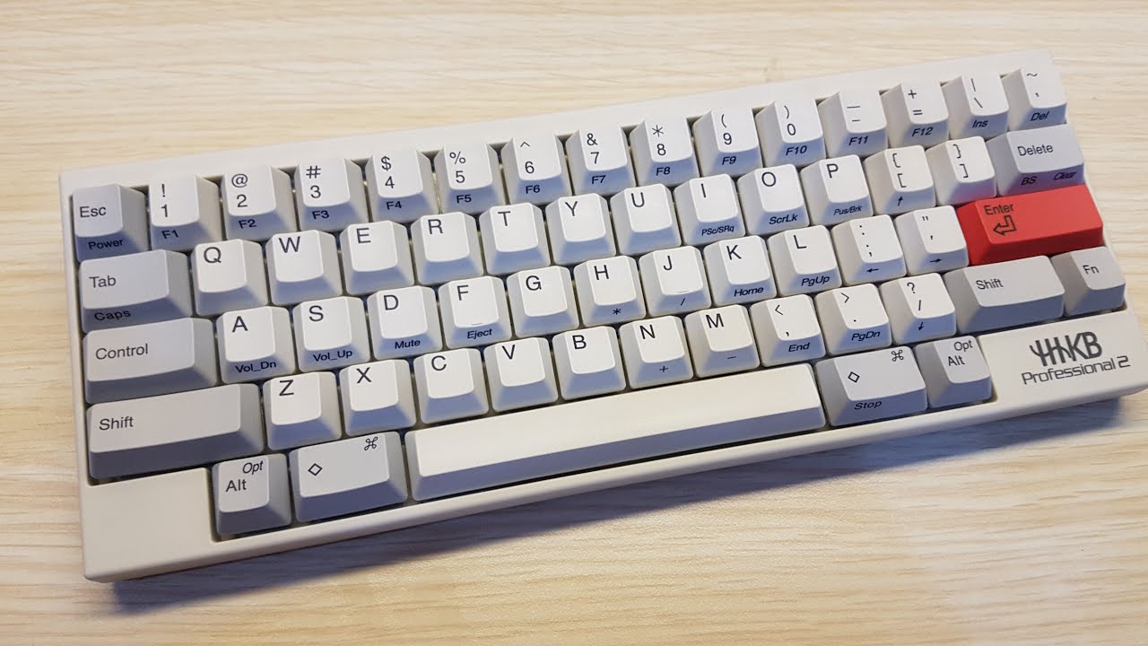 Topre 45G typing test (HHKB Pro 2) - YouTube