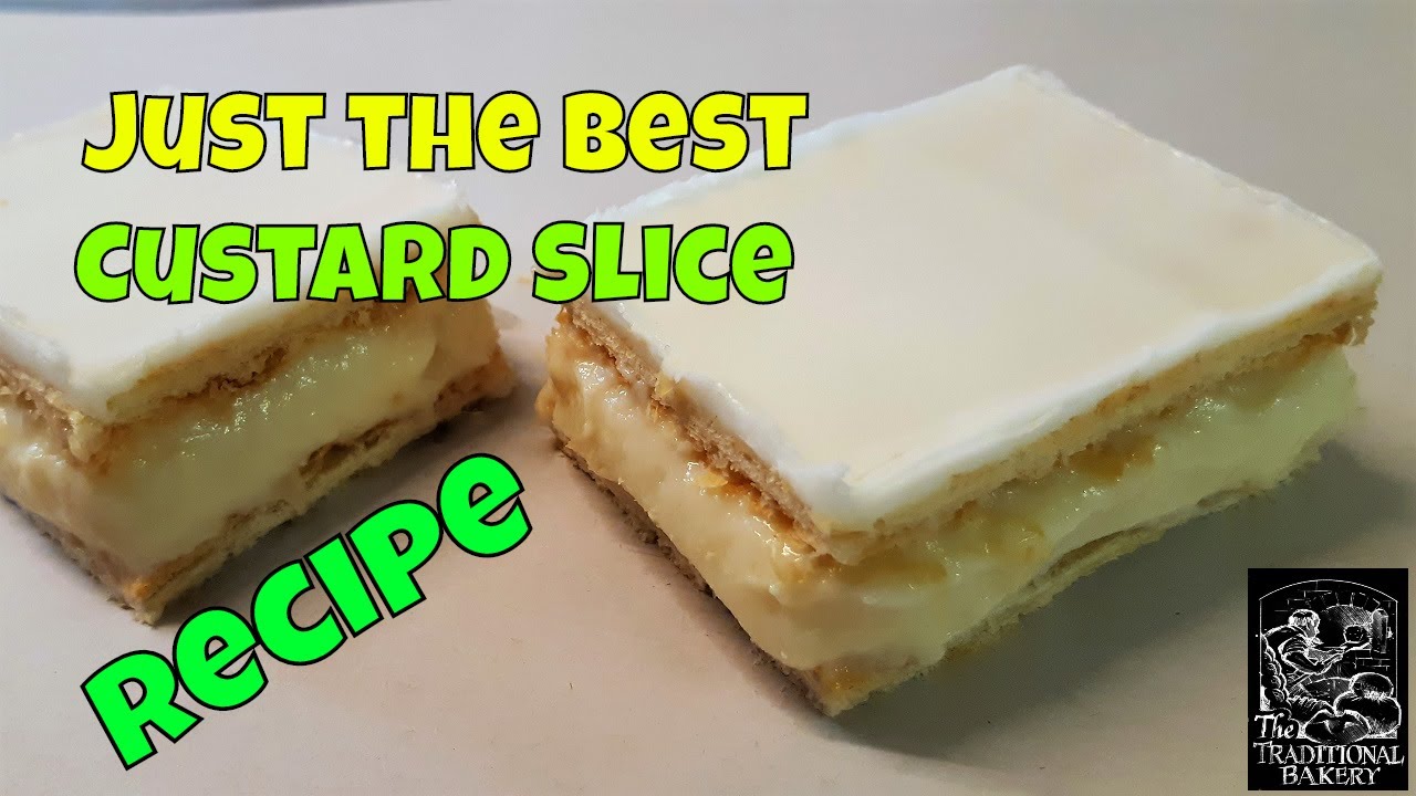 Best Custard Slice Recipe How to make demo at Bakery - YouTube