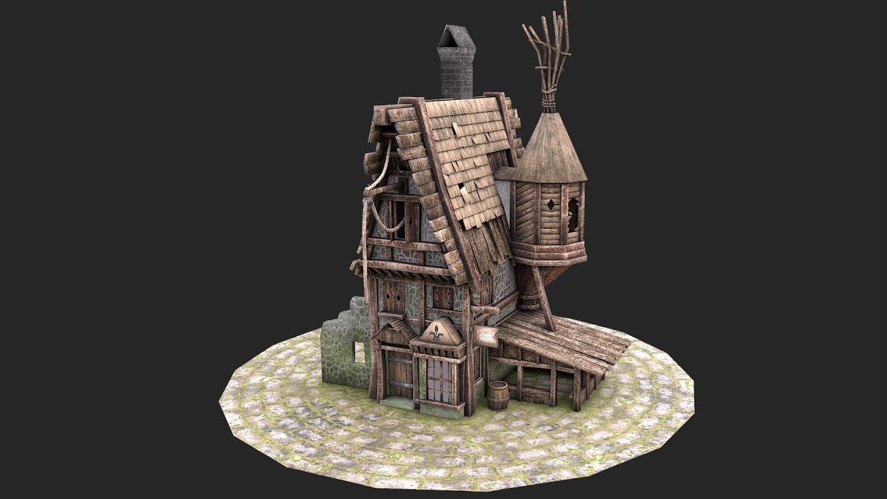 Medieval Fantasy Shop Asset - YouTube