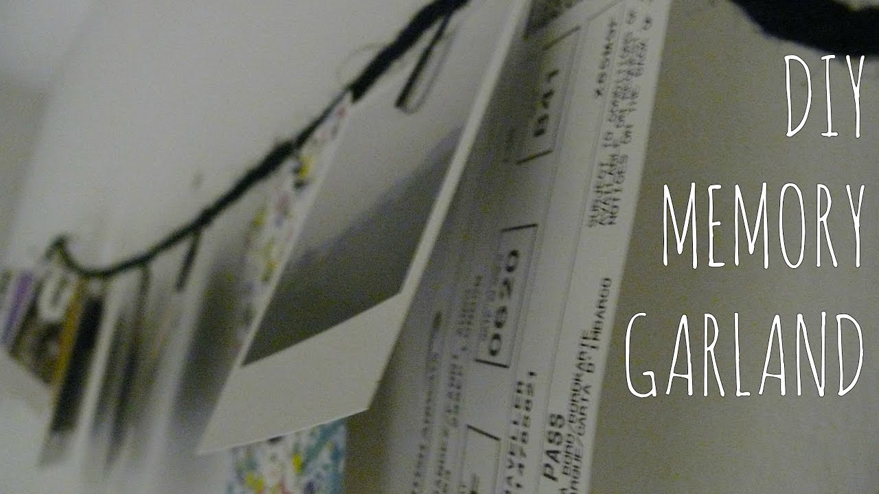 DIY Memory Garland - YouTube