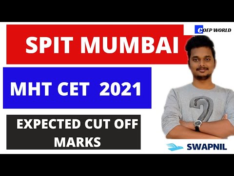 SPIT MUMBAI MHT CET 2021 CUT OFF MARKS - YouTube