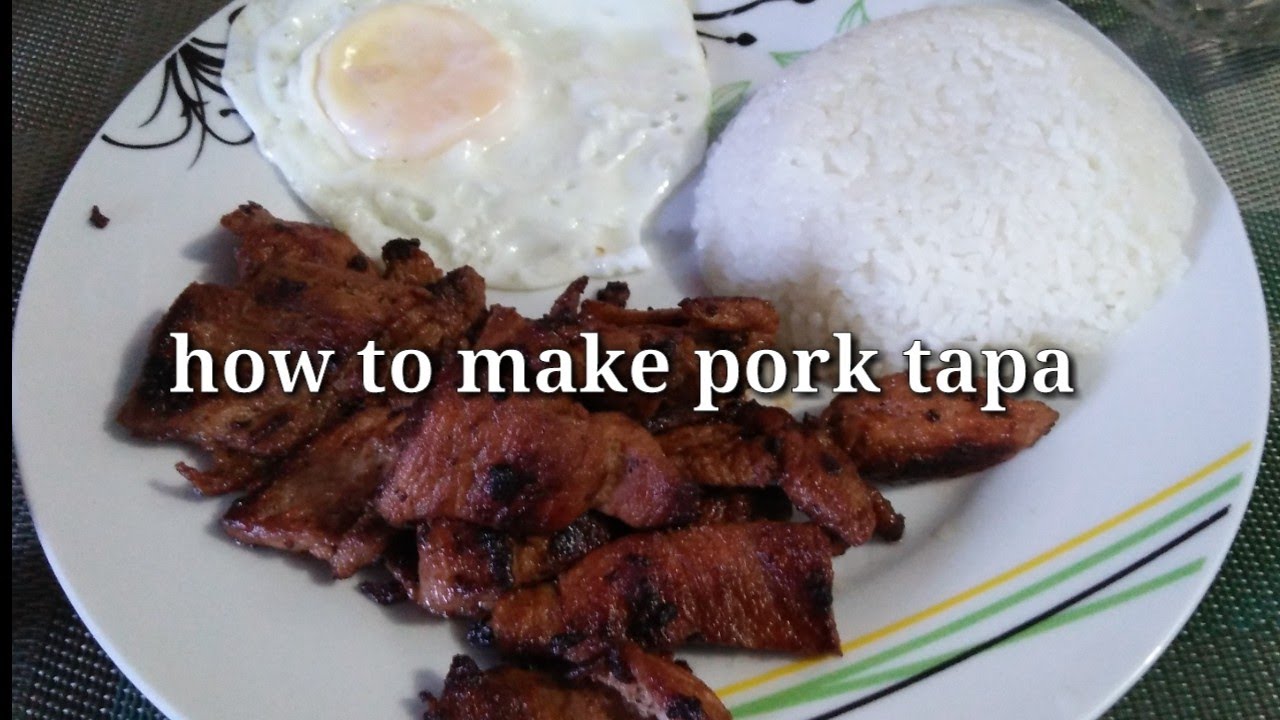 Pork tapa|how to make pork tapa - YouTube