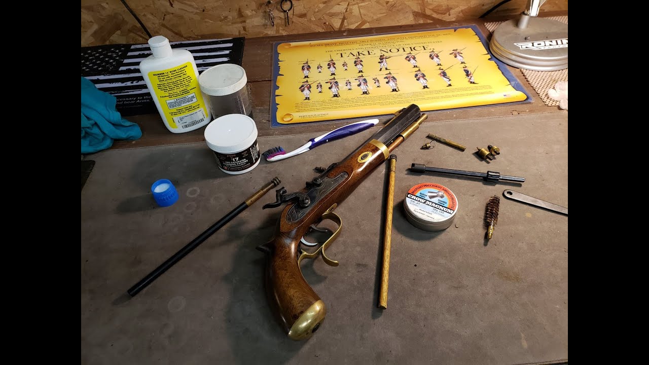.50 cal Black Powder pistol cleaning. EVERYTHING you need to know. PLUS ...