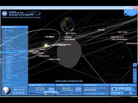 EXCLUSIVE 2029 Asteroid Apophis Flyby animation - YouTube