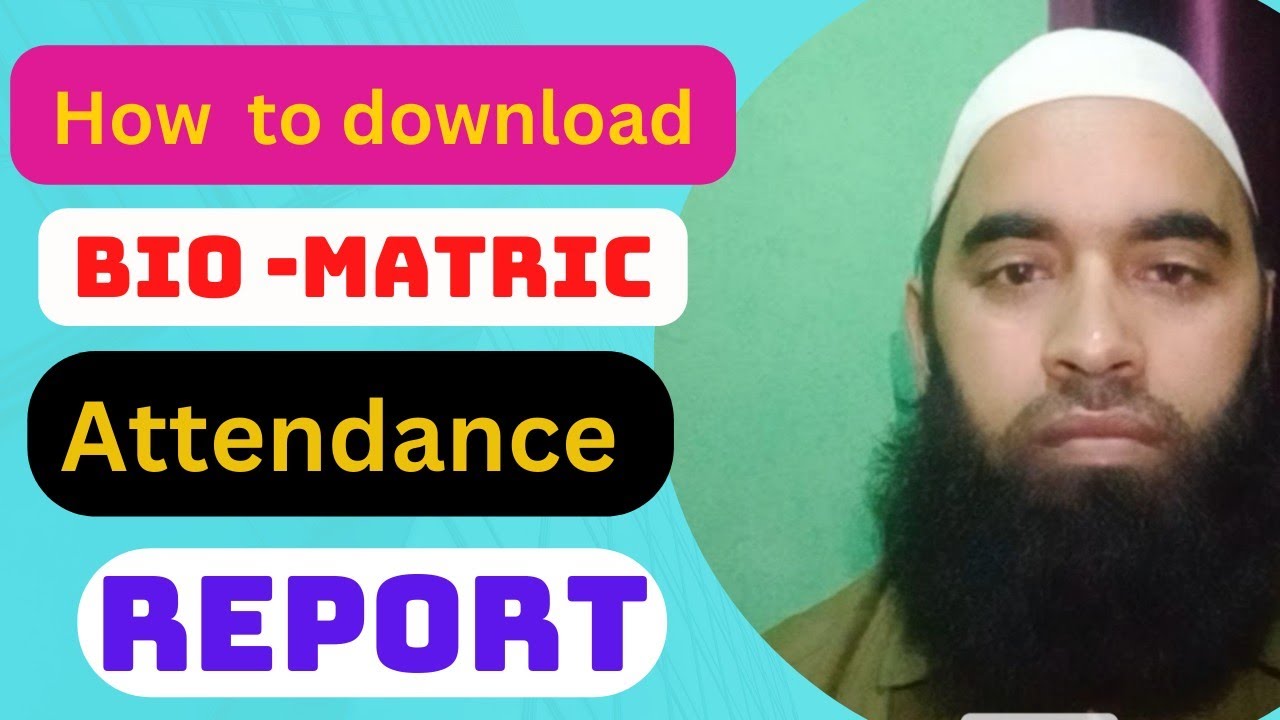 How to download Bio - Matric Attendance Report / Certificate Complete ...