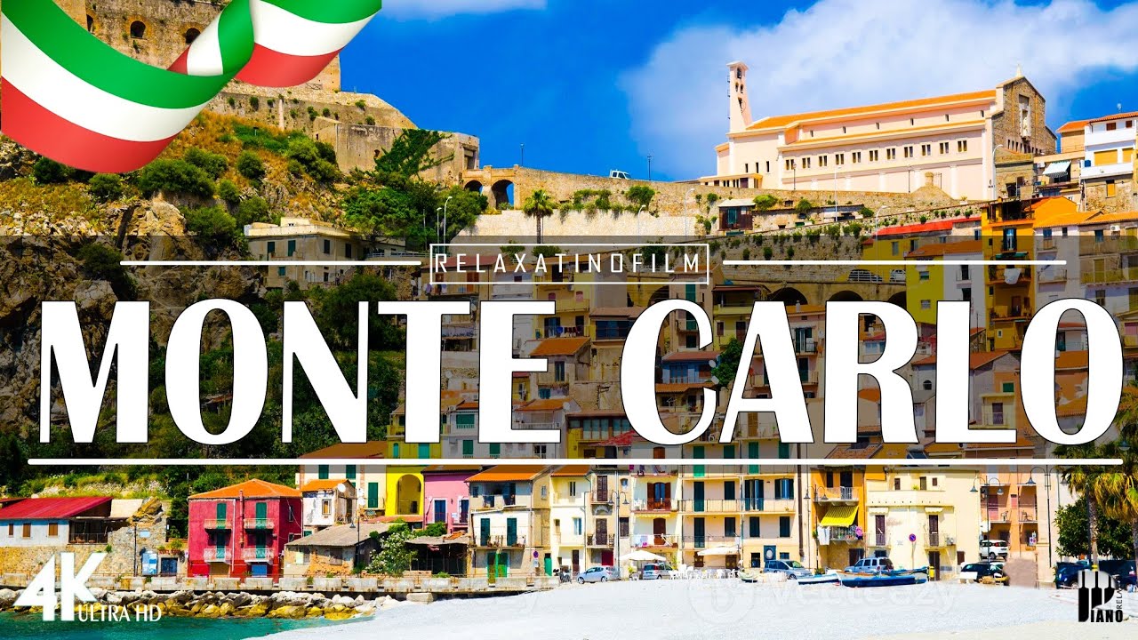 Beautiful Monte Carlo 4K • Relaxing Italian Music, Instrumental ...