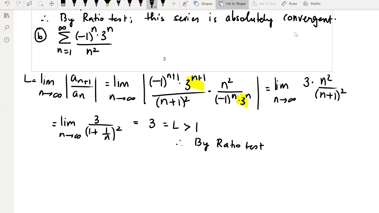 Absolute Convergence Ratio And Root Test MATH 152 YouTube absolute-convergence-ratio-and-root-test-math-152-youtube