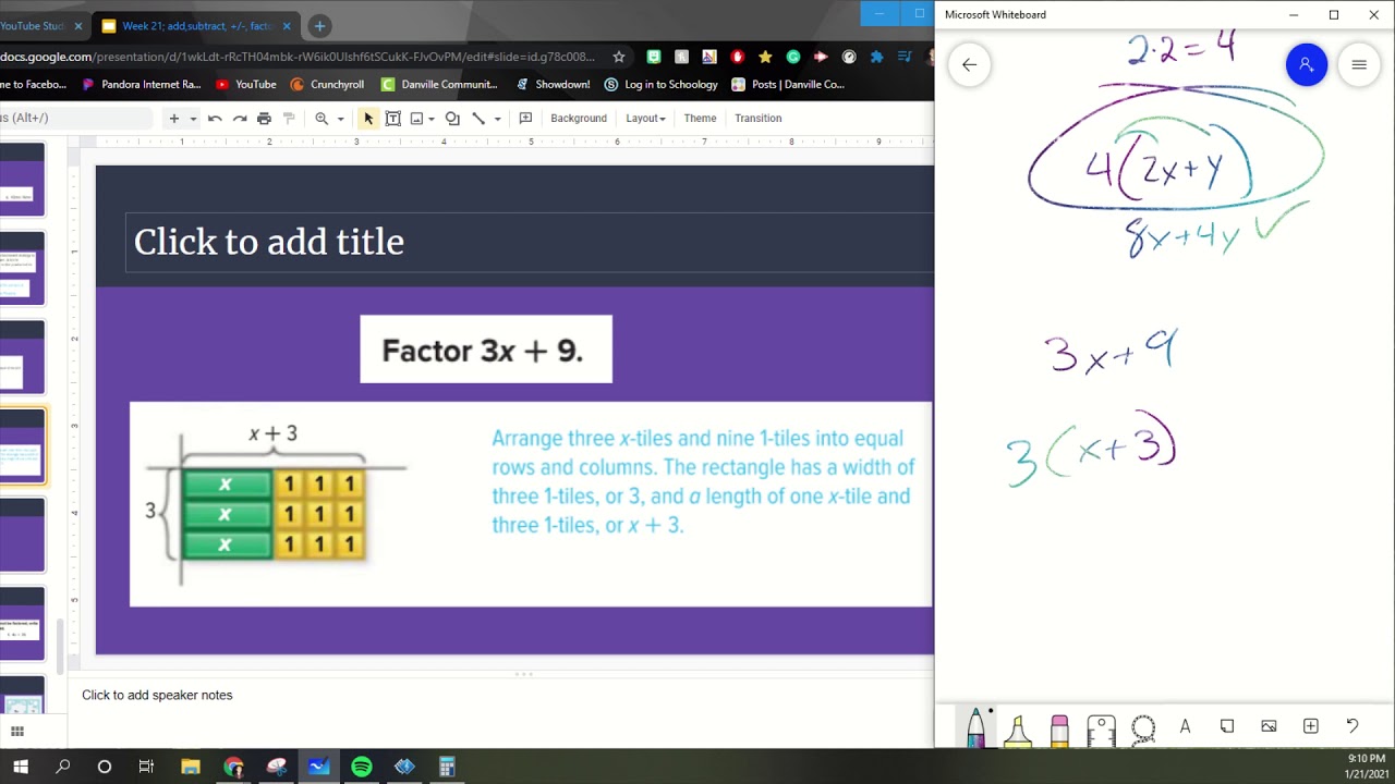 Factoring expressions with Mr Inman - YouTube