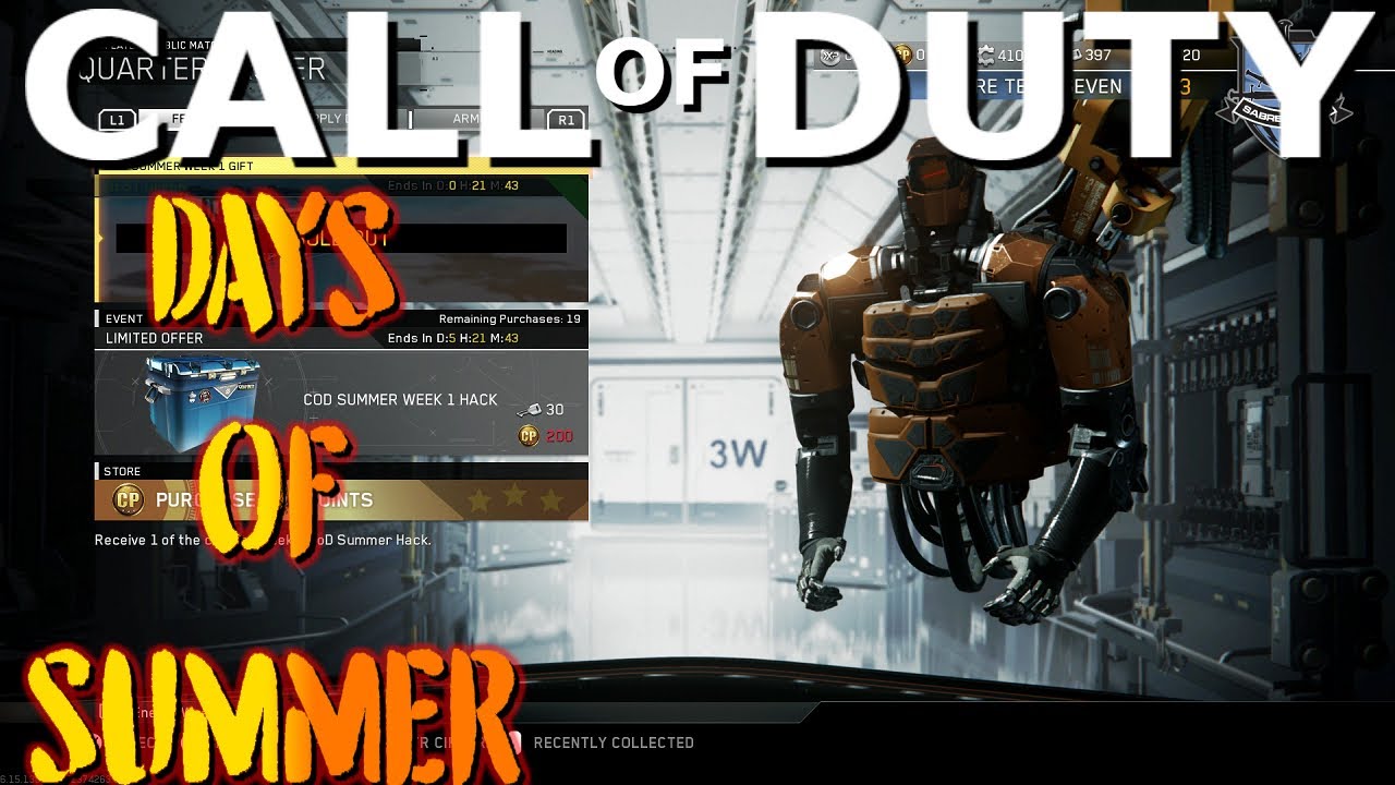 CALL OF DUTY DAYS OF SUMMER SUPPLY DROP OPENING - Infinite Warfare ...