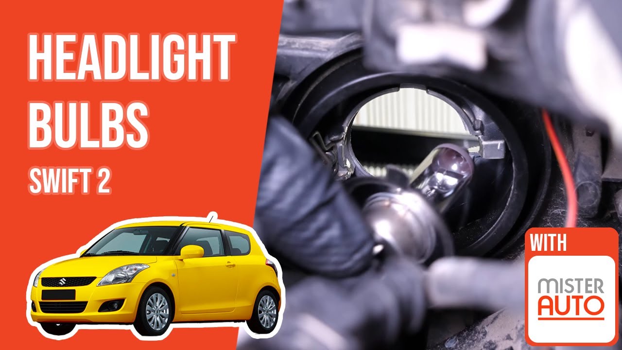 How to replace the headlight bulbs Swift mk2 💡 - YouTube