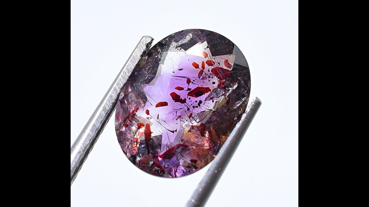 Rare !SUPER SEVEN! Gemstone With Amazing 7 Crystals Healing Stone Seven ...