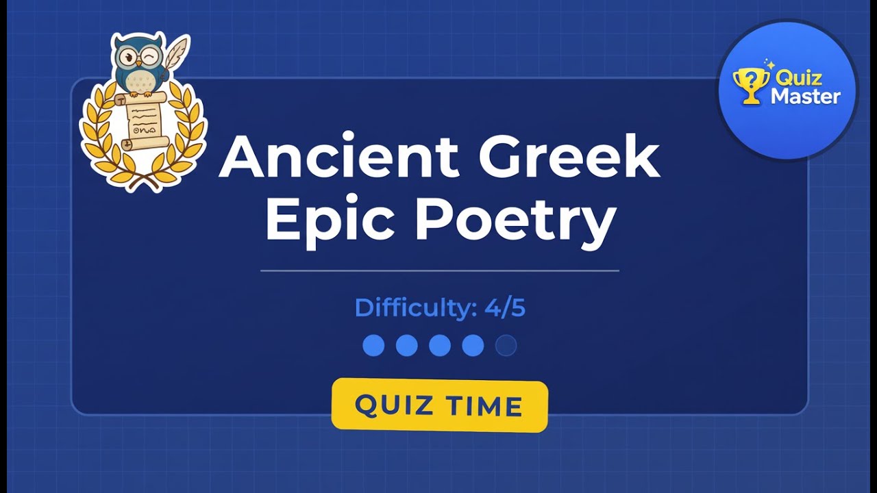 Quiz: Ancient Greek Epic Poetry (Difficulty 4/5) - YouTube