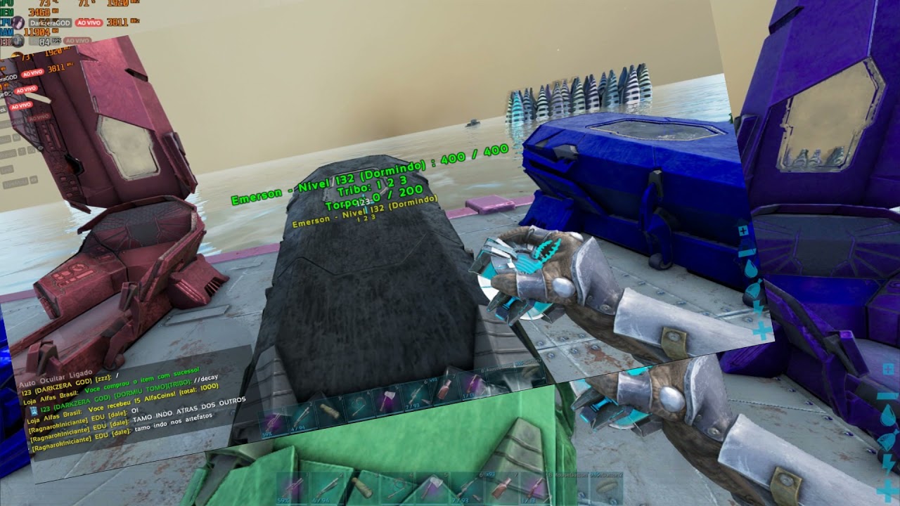 ARK PvP | NOVO ALFAS BRASIL | Wipe da Familia do Mesh, os "deuses" do ...