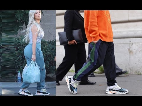 KANYE WEST ADIDAS YEEZY 700 BOOST WAVE SNEAKER ON FEET ARE TOO SWEET