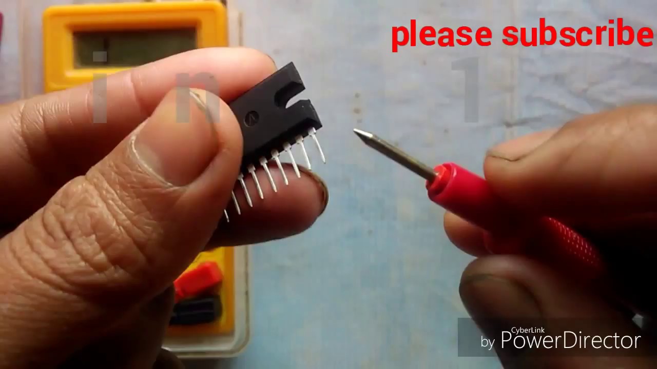 Ic testing (la4440 ic) with multimeter - YouTube