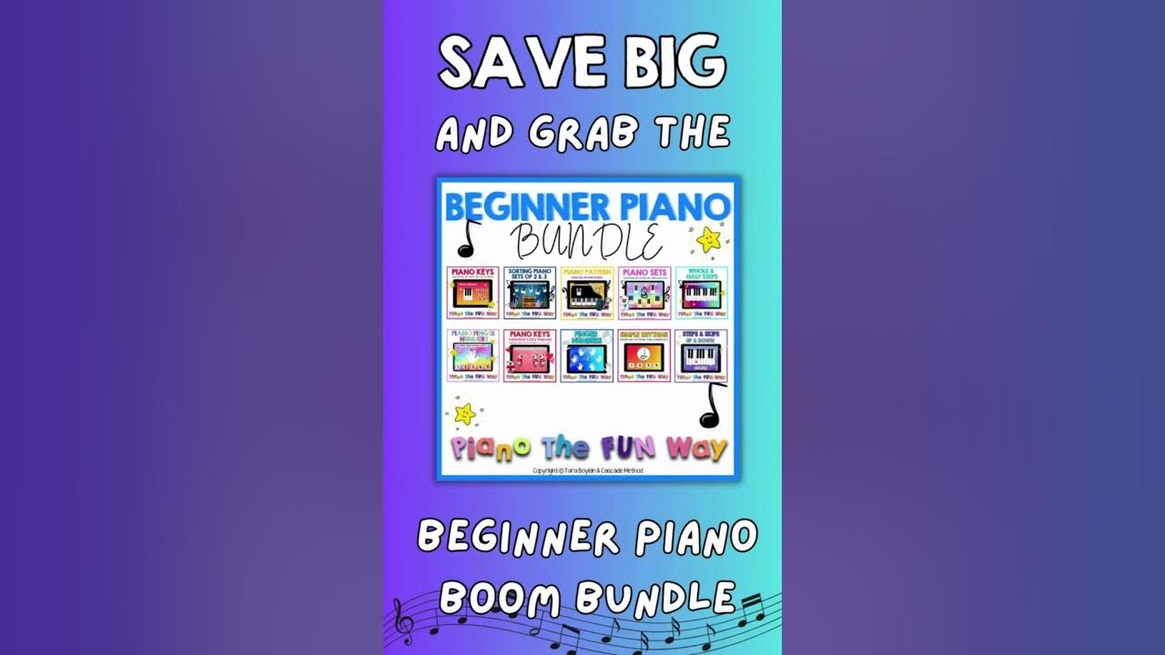 Beginner Piano Bundle - Cascade Method Boom Cards - YouTube