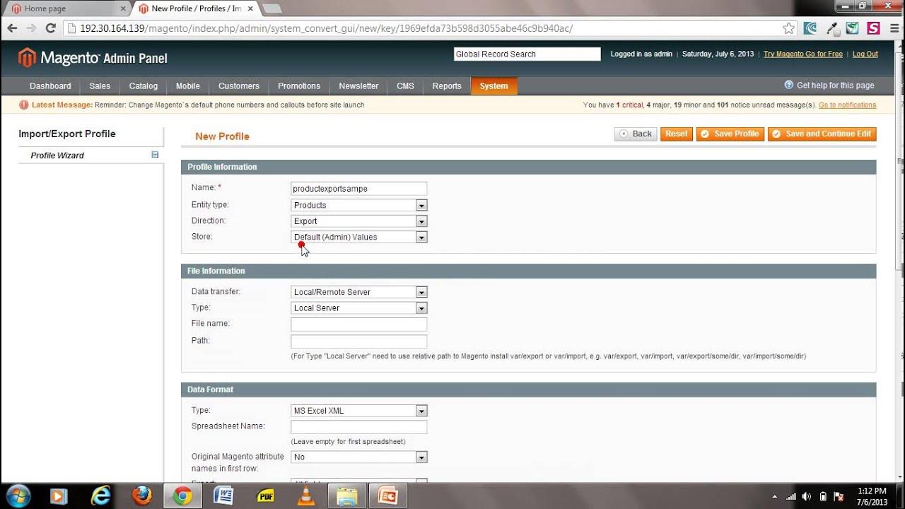 Magento admin panel video tutorial part - 1 - YouTube